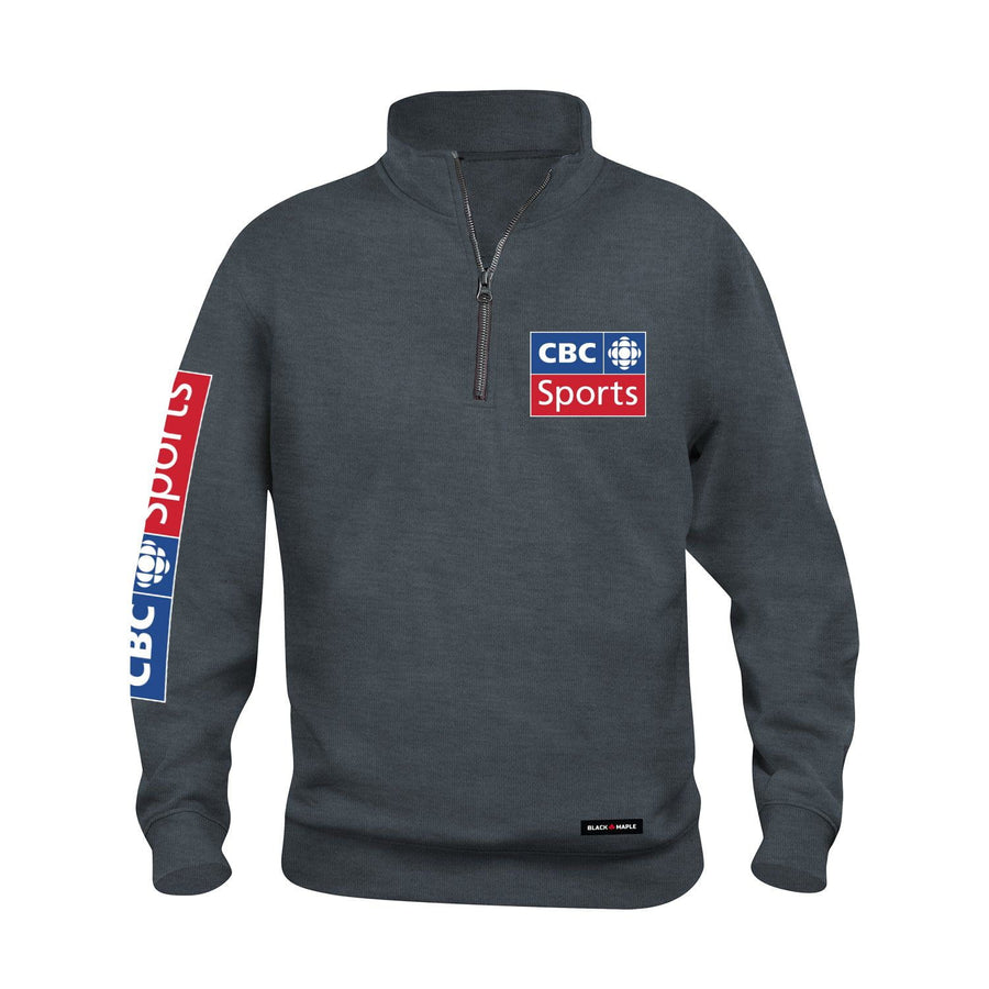 1992 CBC Sports Logo 1/4 Zip Sweatshirt – Black Maple Trading Co.