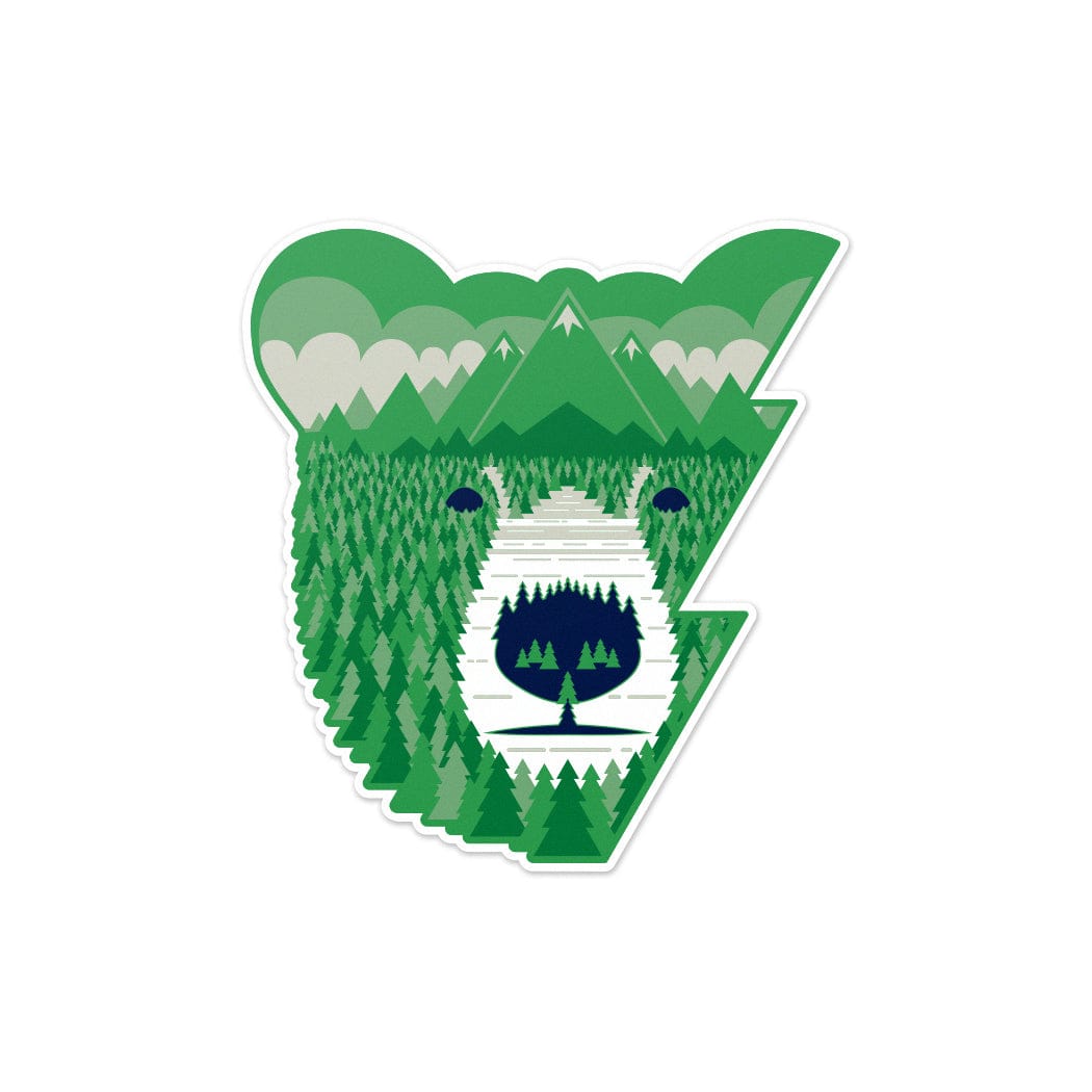 Mountain Bear Vinyl Sticker – Black Maple Trading Co.