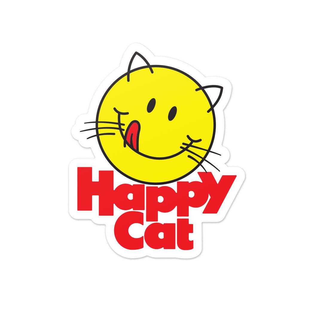 Happy Cat Vinyl Sticker – Black Maple Trading Co.