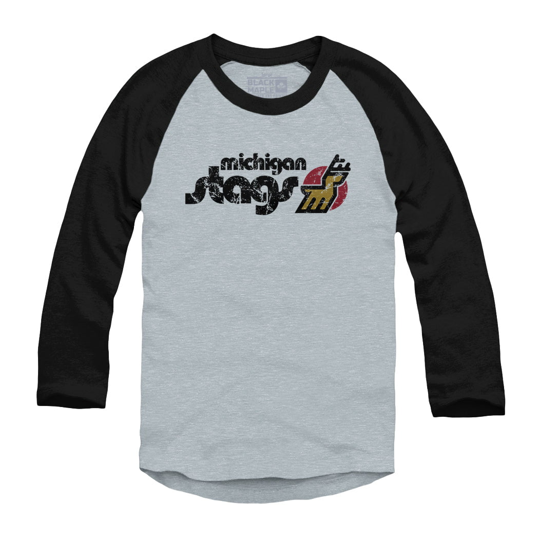 Michigan Stags Raglan – Black Maple Trading Co.