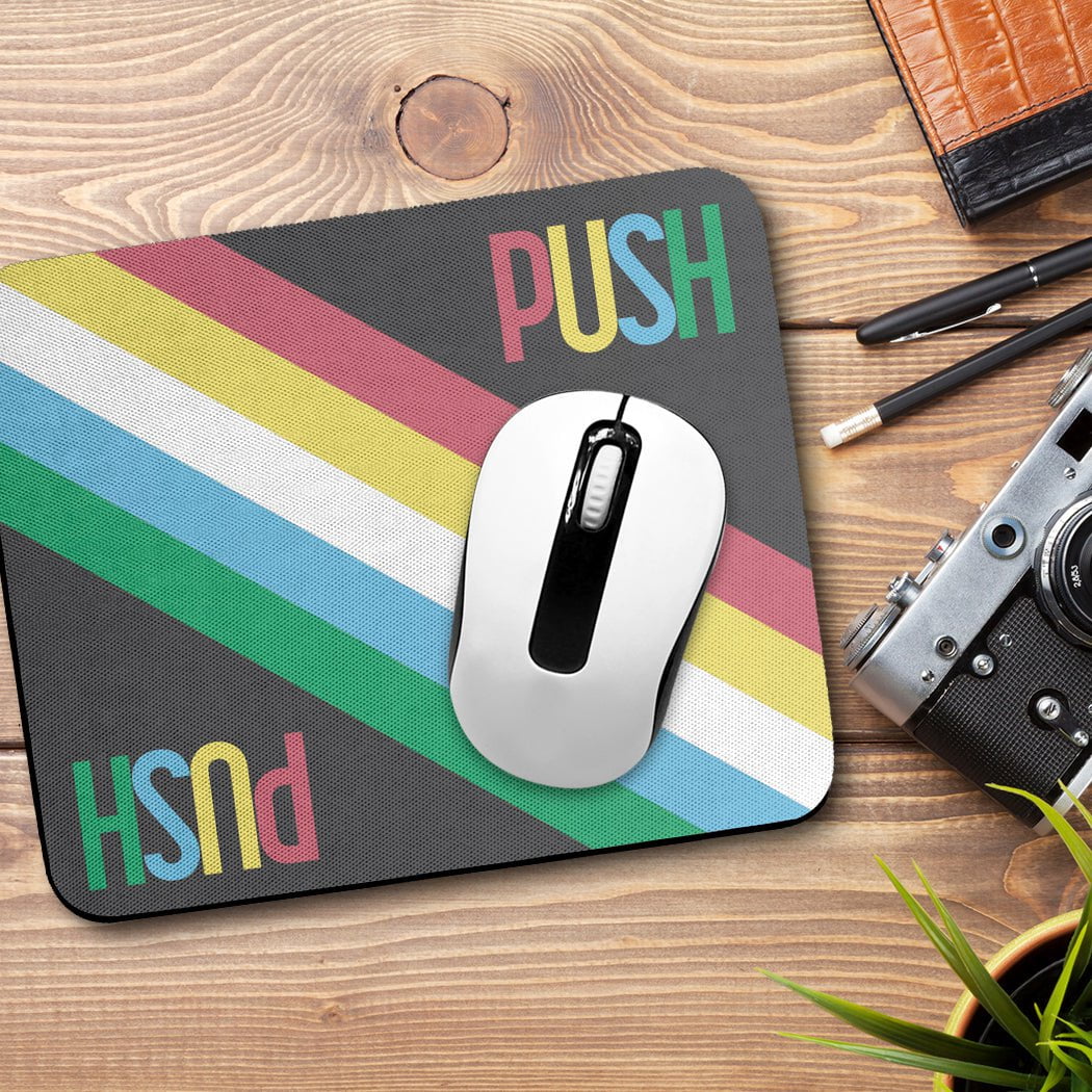 PUSH Disability Pride Mouse Pad – Black Maple Trading Co.