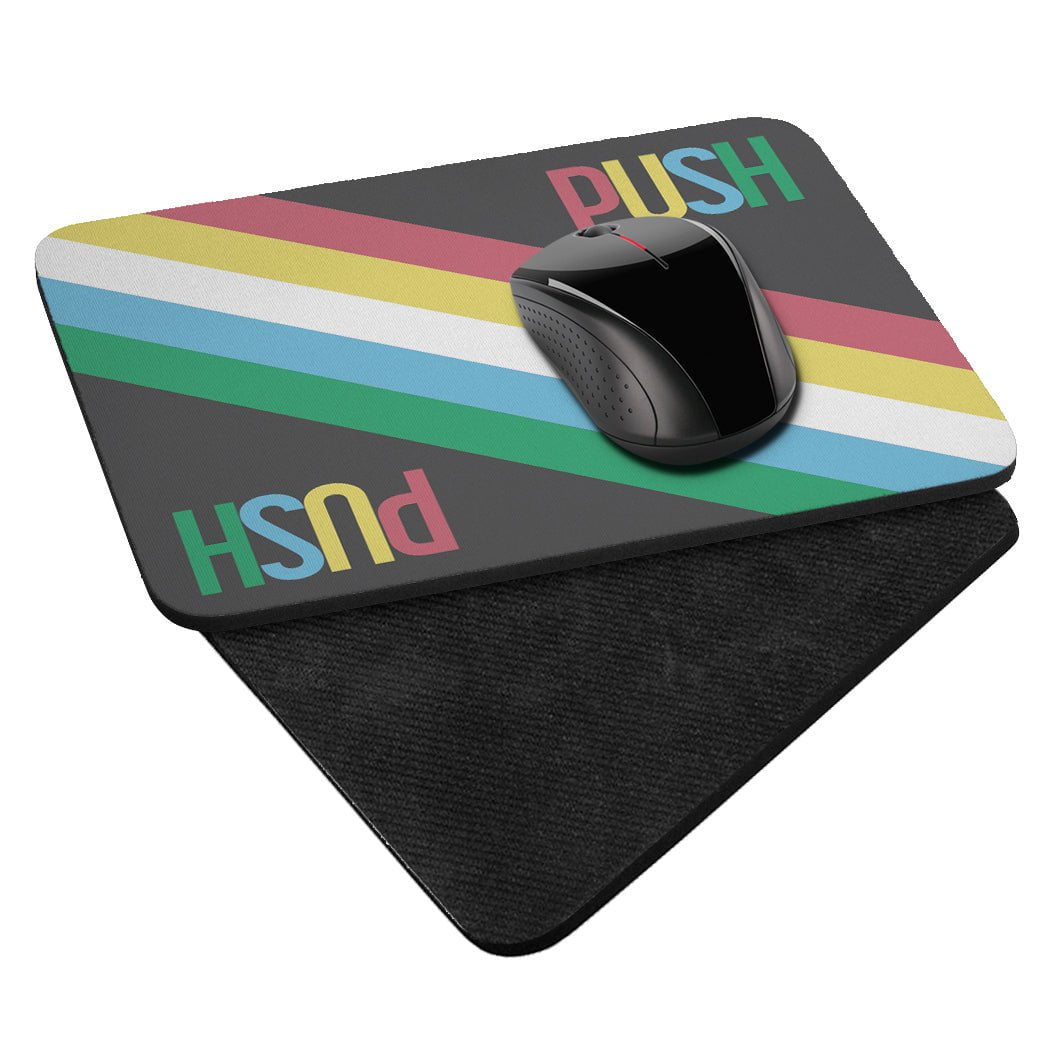 PUSH Disability Pride Mouse Pad – Black Maple Trading Co.
