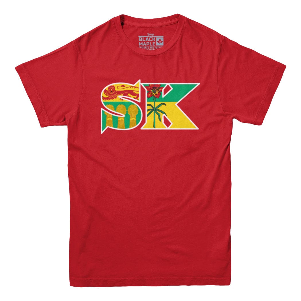 Saskatchewan SK Province Proud T-Shirt – Black Maple Trading Co.