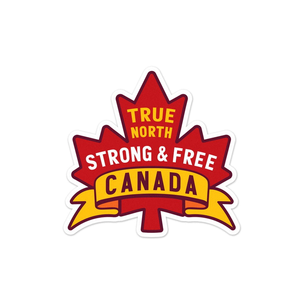 True North Strong Vinyl Sticker – Black Maple Trading Co.